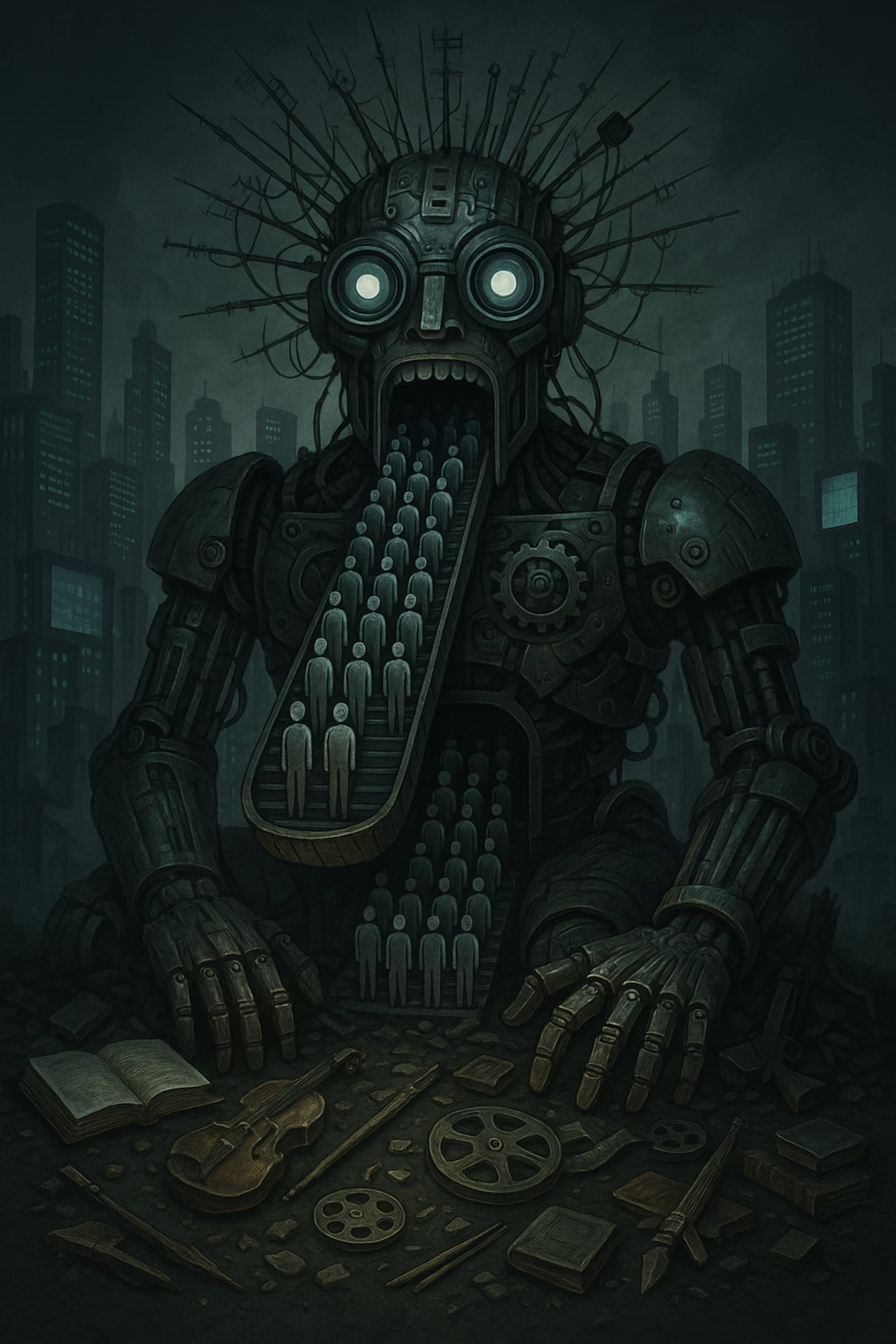The Mind in the Machine: Language Models and the New Moloch